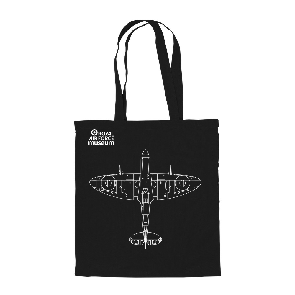 Personalised RAF Spitfire Cotton Tote Bag - RAF Museum Shop